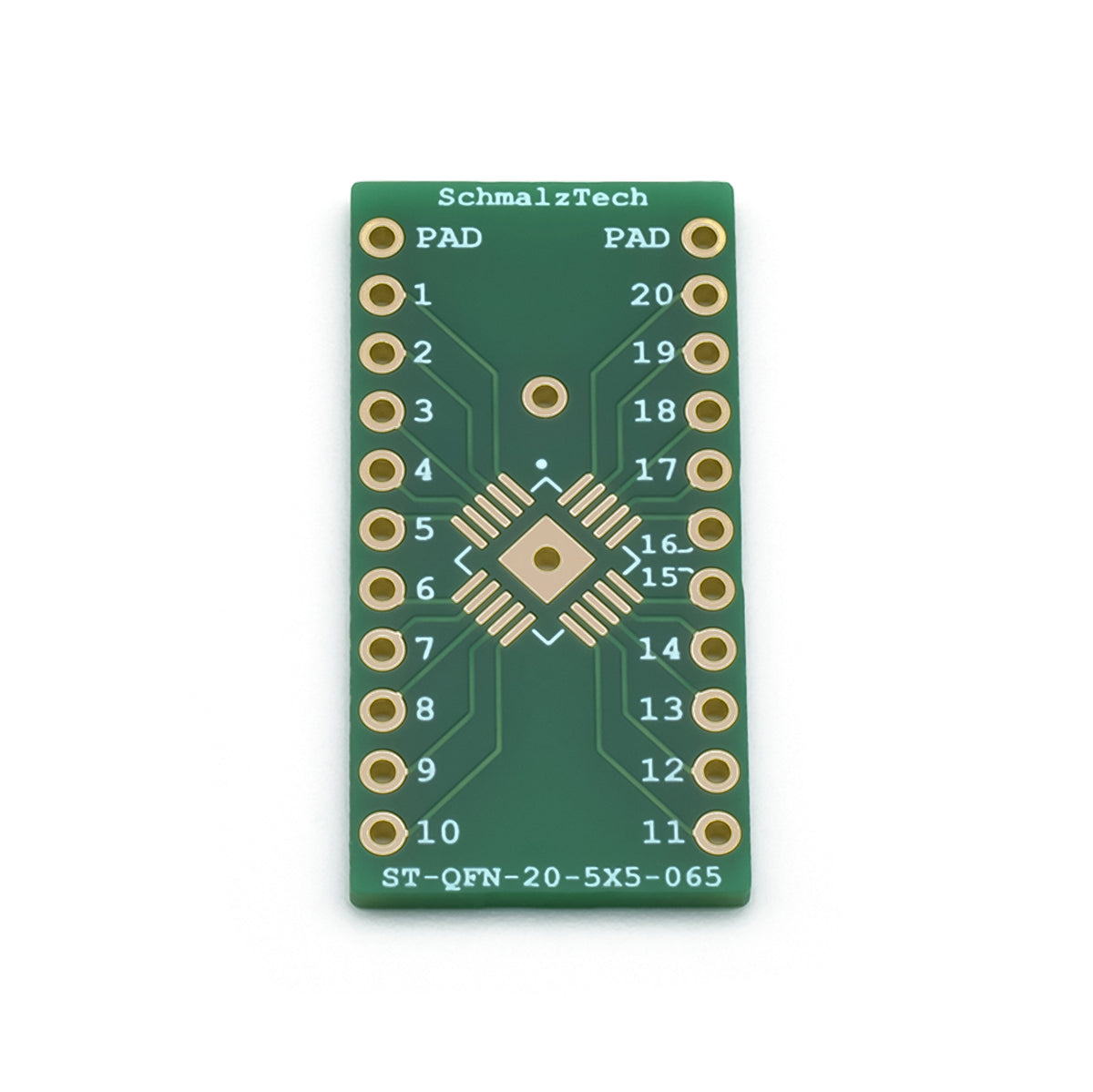 QFN-20 SMD to DIP Adapter | SchmalzTech