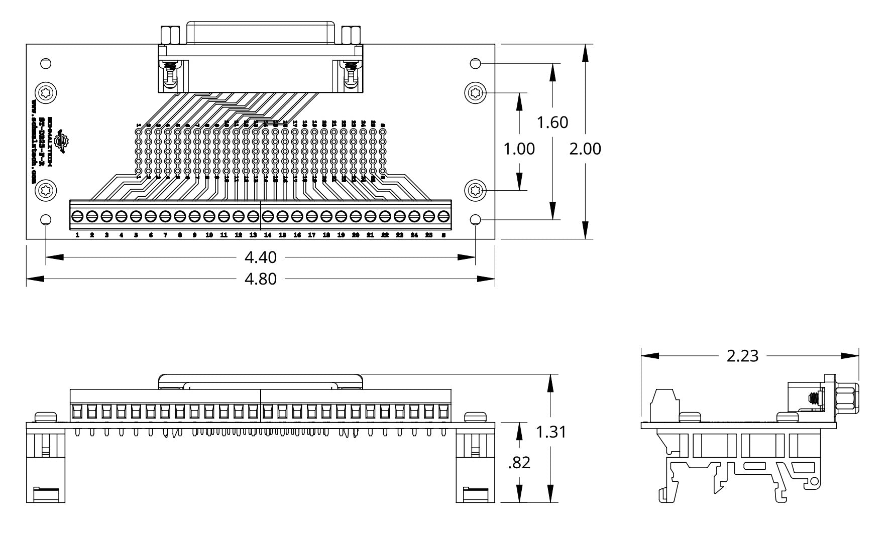 Db25 чертеж | Obrezka.com