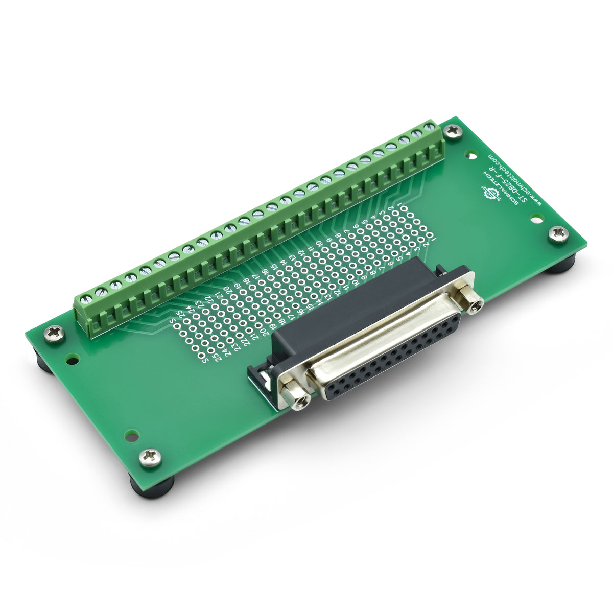 DB25 Female Breakout Board with Feet | SchmalzTech