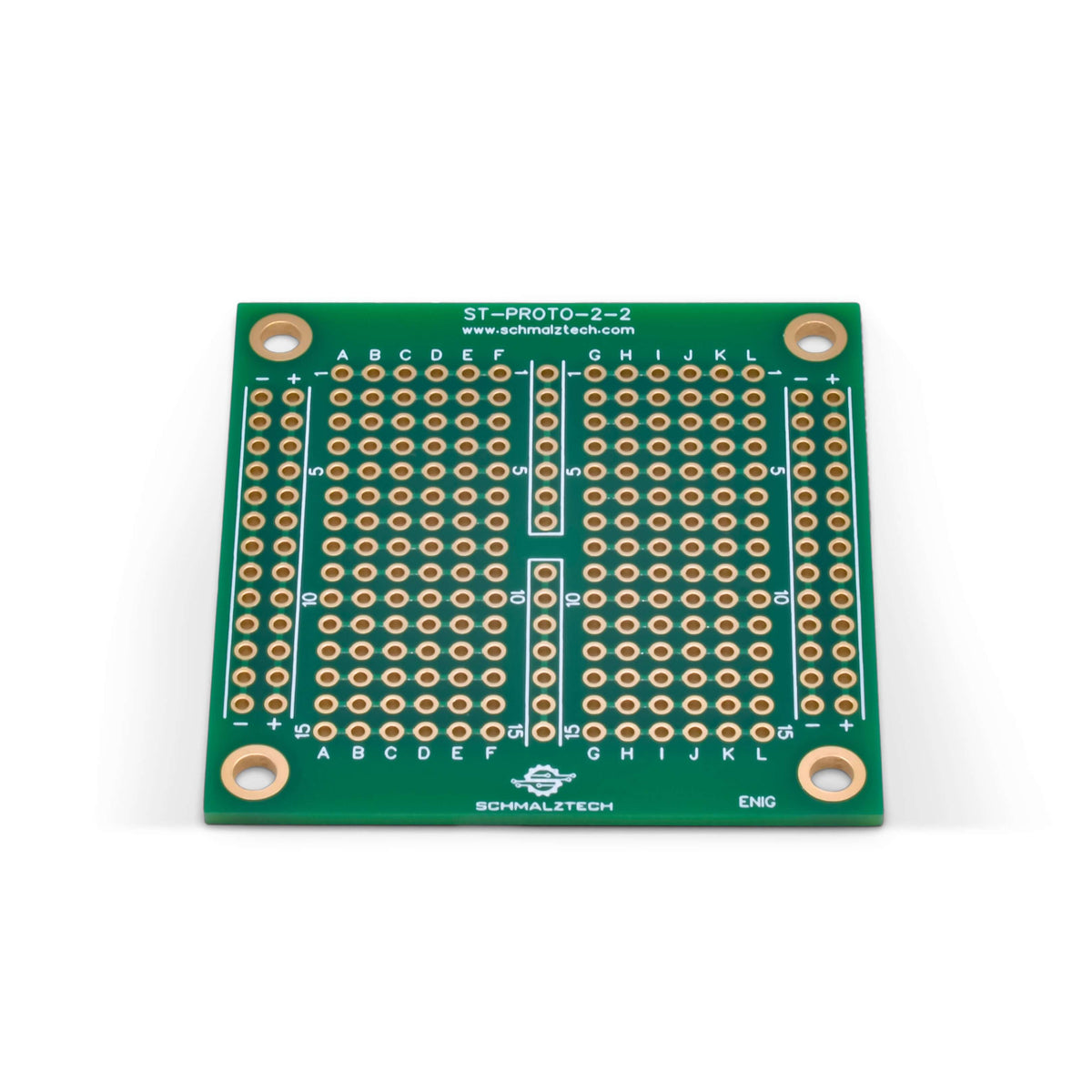 2" x 2" Protoboard | Electronics Prototyping | SchmalzTech