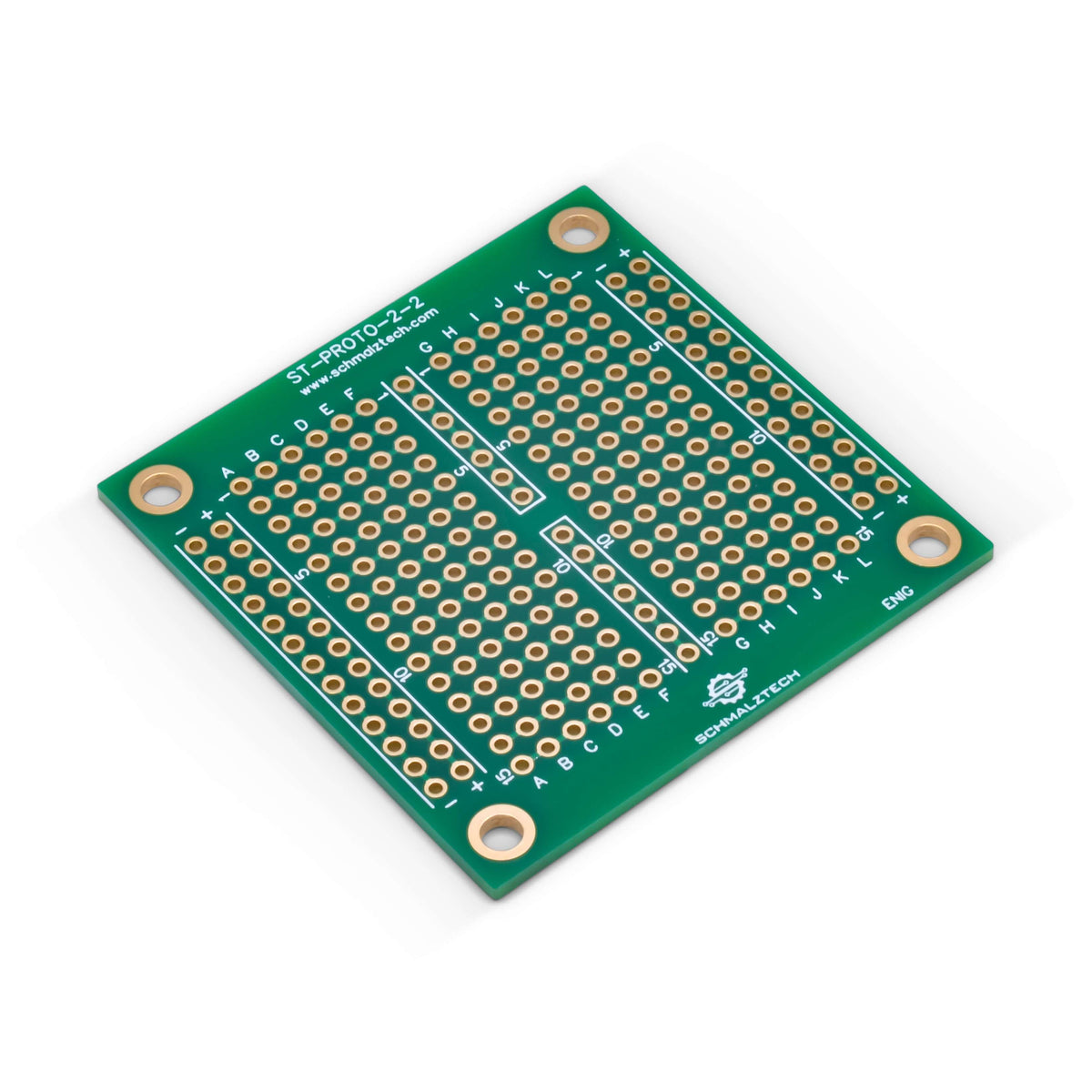2" x 2" Protoboard | Electronics Prototyping | SchmalzTech