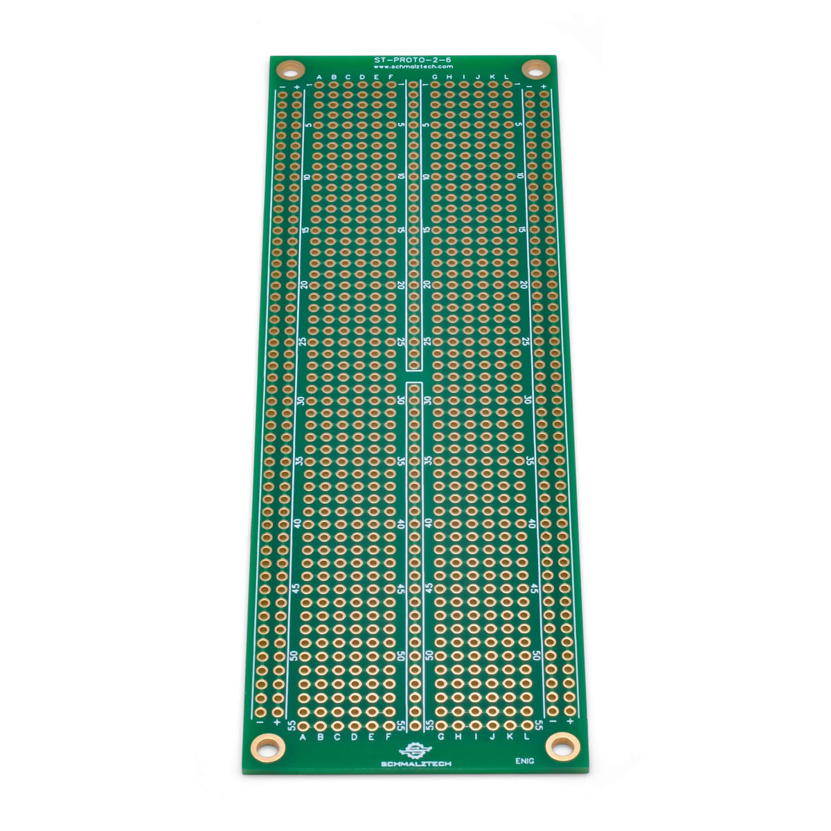 2" x 6" Protoboard | Electronics Prototyping | SchmalzTech