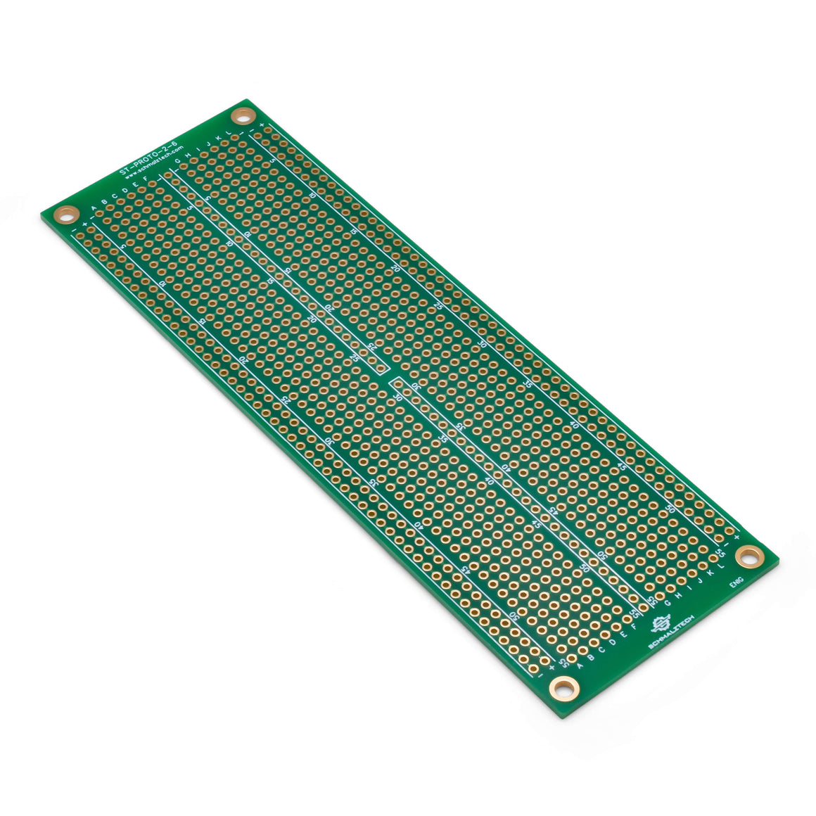 2" x 6" Protoboard | Electronics Prototyping | SchmalzTech