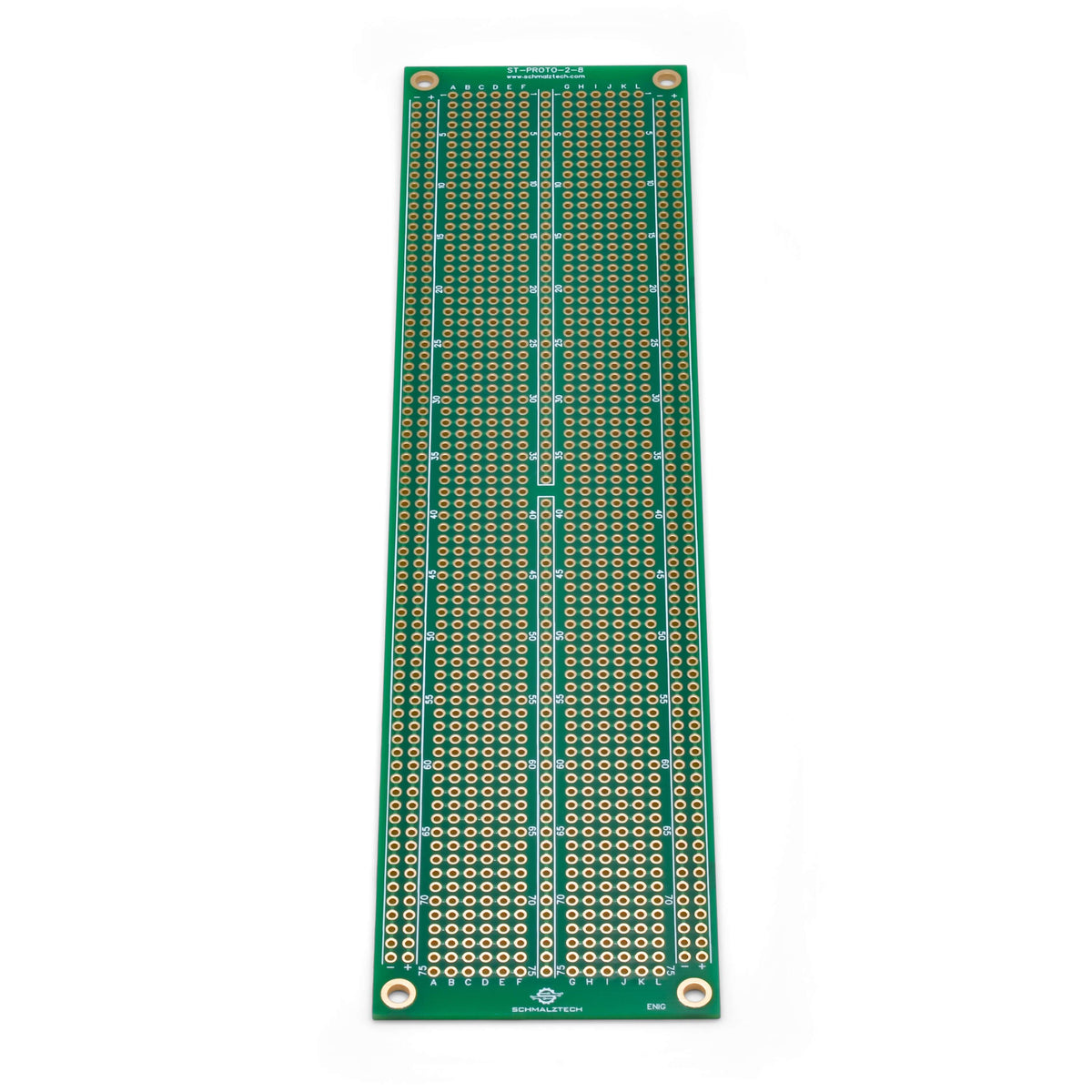 2" x 8" Protoboard | Electronics Prototyping | SchmalzTech