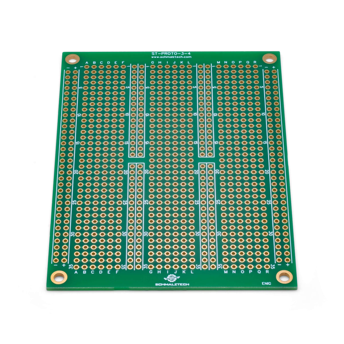 3" x 4" Protoboard | Electronics Prototyping | SchmalzTech