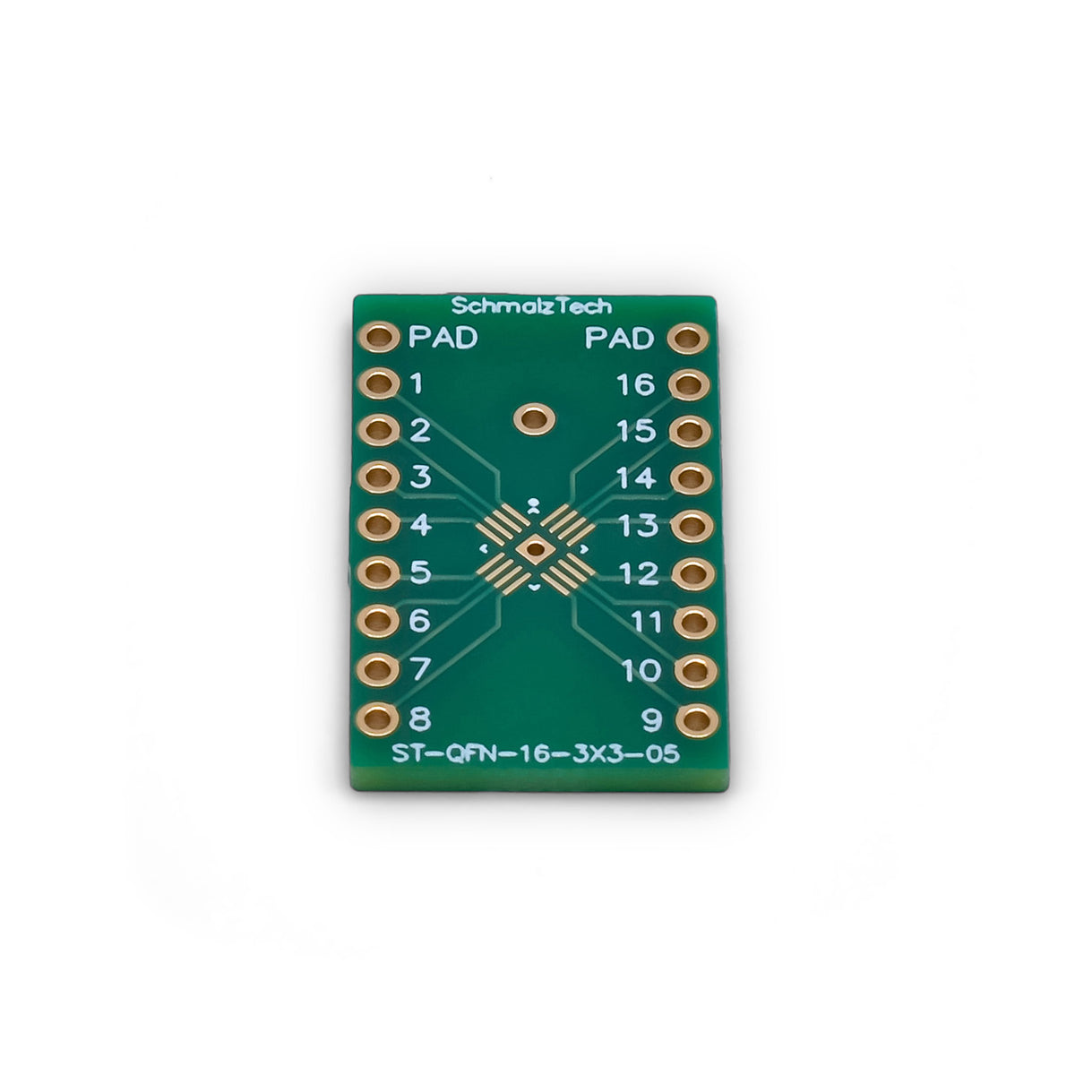 QFN-16 3x3 SMD to DIP Adapter | SchmalzTech
