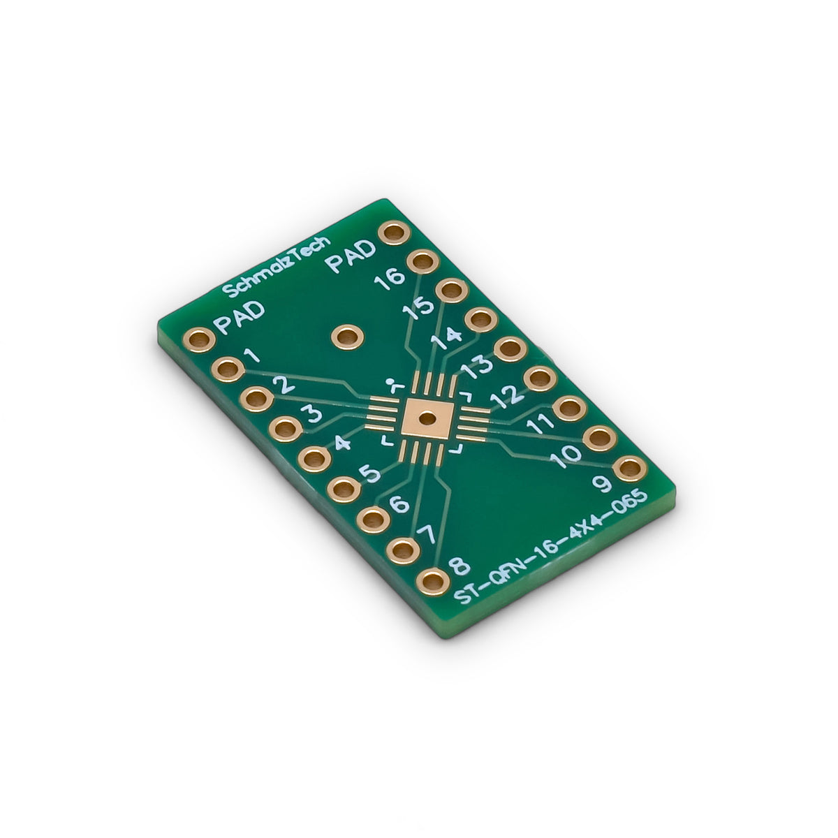 QFN-16 4x4 SMD to DIP Adapter | SchmalzTech
