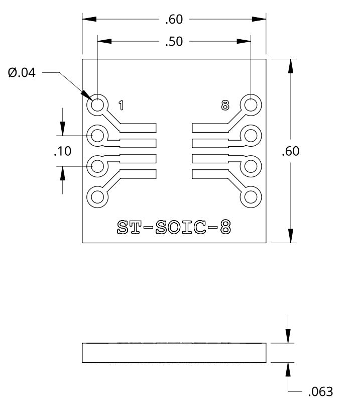 SOIC-8, SOP-8 | SMD to DIP Adapter | SchmalzTech