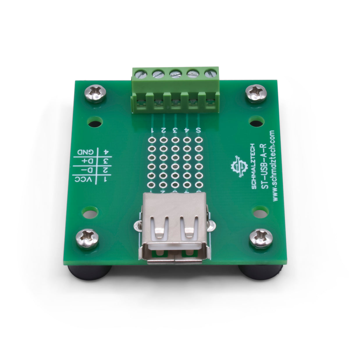 USB Type A Breakout Board with Feet | SchmalzTech