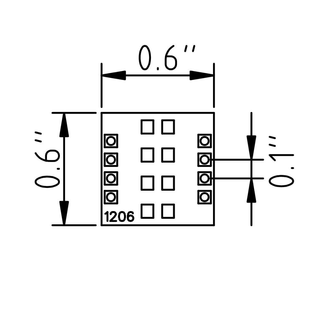 1206 SMD to DIP Adapter | 1206 to Breadboard | SchmalzTech